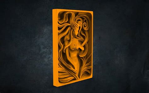 Nude Girl D STL Model For CNC Router Artcam Vetric Engraver Relief