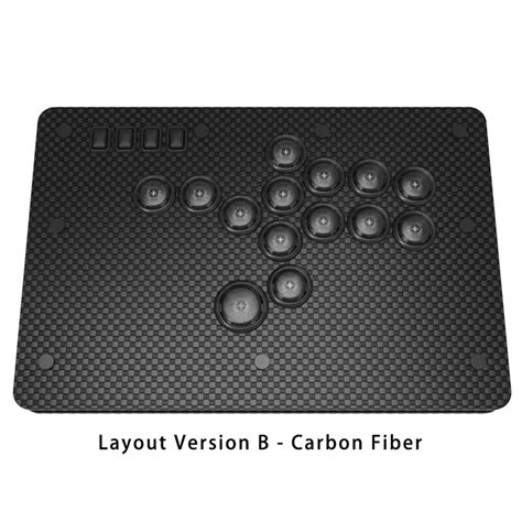 Punk Workshop Mini HitBox SOCD Fighting Stick Controller Mechanical Button Support PC Carbon