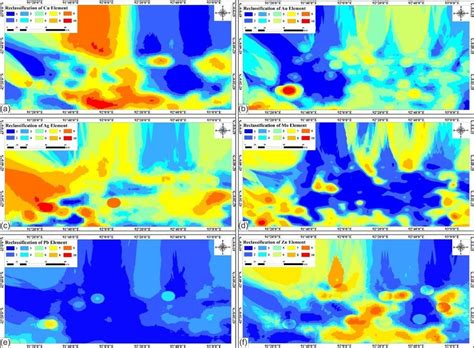 reclassification of geochemical evidential maps a cu element b au