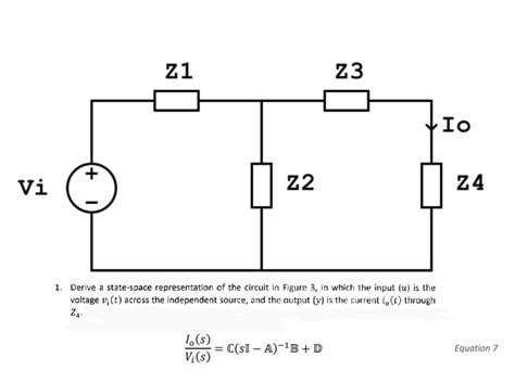 Solved 1 Derive A State Space Representation Of The Circuit