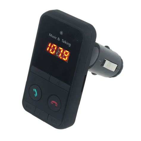 Black Hands Free Wireless Bluetooth FM Transmitter Modulator Car Kit MP3 Player SD USB LCD