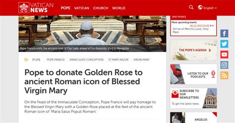 Pope Francis To Give Golden Rose Award In Imitation Of Notorious