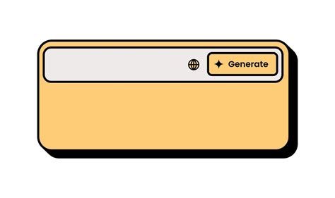 Simple User Interface Frame With Generate Action Minimalist Ui Frame