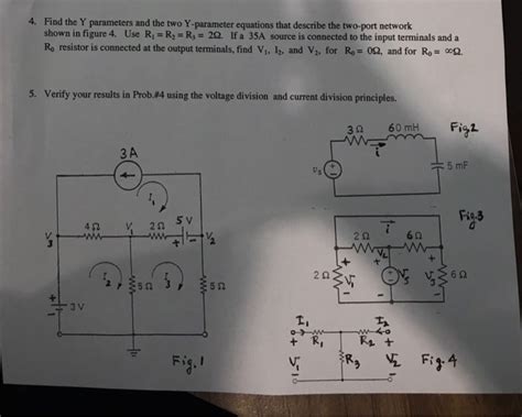 Solved Find The Y Parameters And The Two Y Parameter