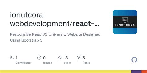 Github Ionutcora Webdevelopmentreact University Website Responsive