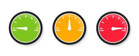 Premium Vector Speedometer Colorful Icons Colored Scale Speed