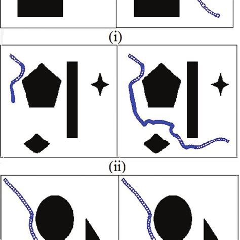 Snapshots Of A Map 1 In Potential Field Algorithm B Following The