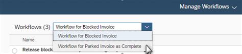 Flexible Workflow For Parked Invoice As Complete SAP Community