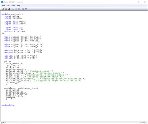 Co Simulating Verilog And SPICE Circuits With QSPICE Controlpaths