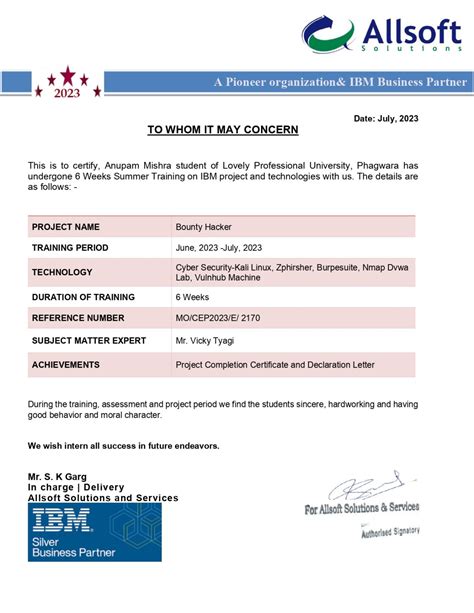 Anupam Mishra On Linkedin Cybersecurity Trainingprogram Allsoftsolutions Ibm