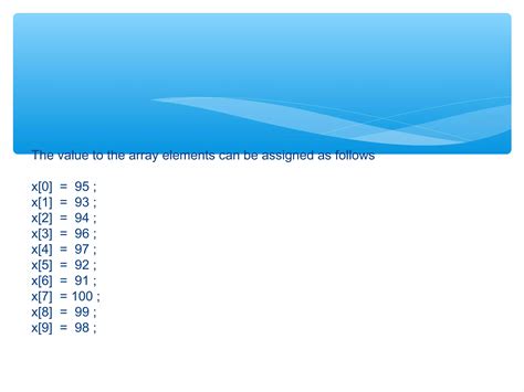 Presentation About Arrays Ppt