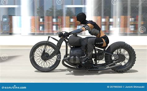 3d Rendering Of Rider Stock Illustration Illustration Of Biker 207985565