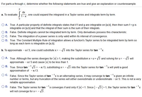 Solved For Parts A Through C Determine Whether The Chegg