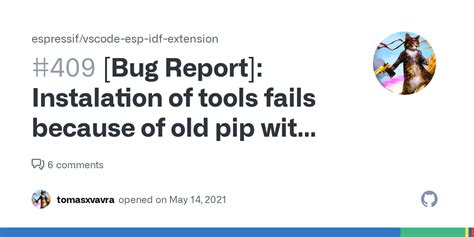 Bug Report Instalation Of Tools Fails Because Of Old Pip With Error