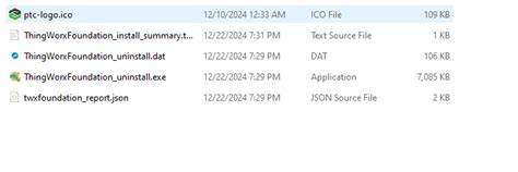 Solved Thingworx V97 Uninstall Missing Ptc Community