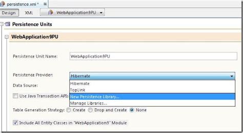 Use Jpa With Hibernate In Netbeanstomcat
