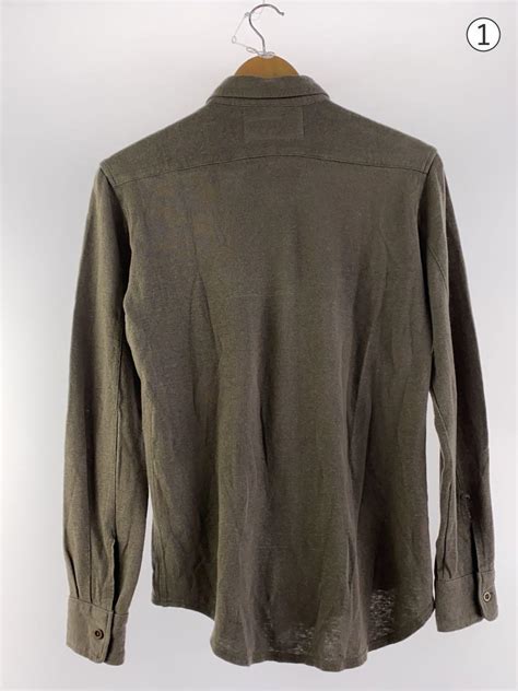 Phablic×kazui ファブリックバイカズイ 12storytelling 8byjj 長袖シャツ 1 コットン カーキ 無地 古着の販売・通販ならセカンドストリート