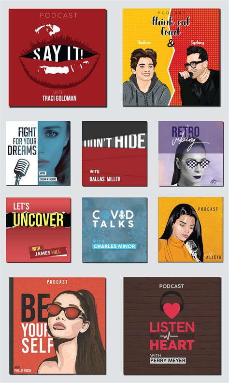 Podcast Cover Art Part 1 On Behance