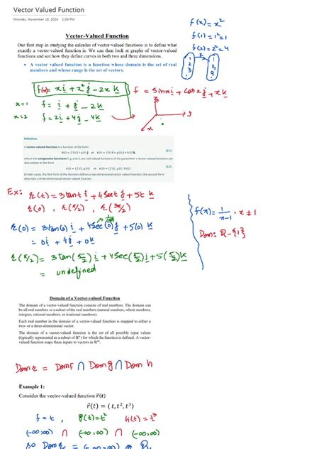 1 Vector Valued Functions Pdf