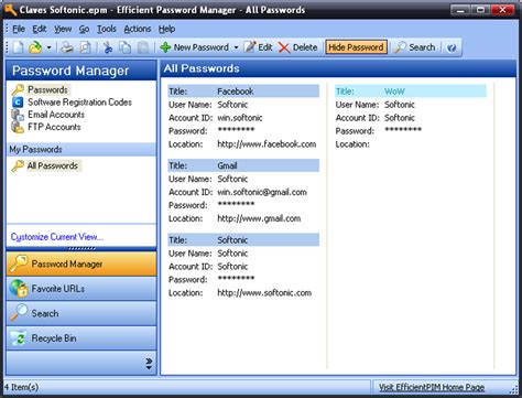 Efficient Password Manager Descargar