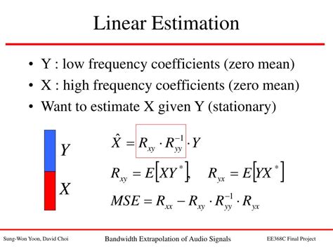 Ppt Bandwidth Extrapolation Of Audio Signals Powerpoint Presentation