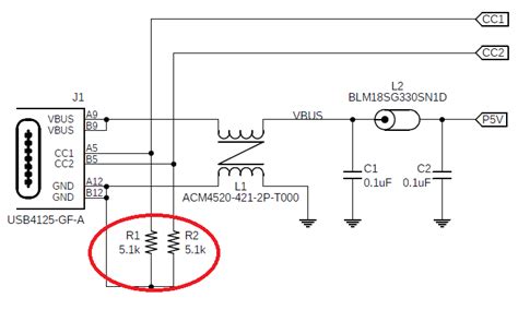 Pcb Design Usb C Pulldown Resistors Before Or After Common Mode Choke Electrical