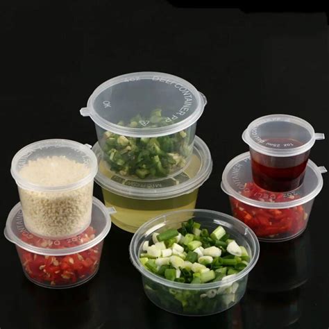 Badu Bg 50 бр 25 40 50 мл пластмасова чаша за сос за храна за вкъщи Малък контейнер за храна за