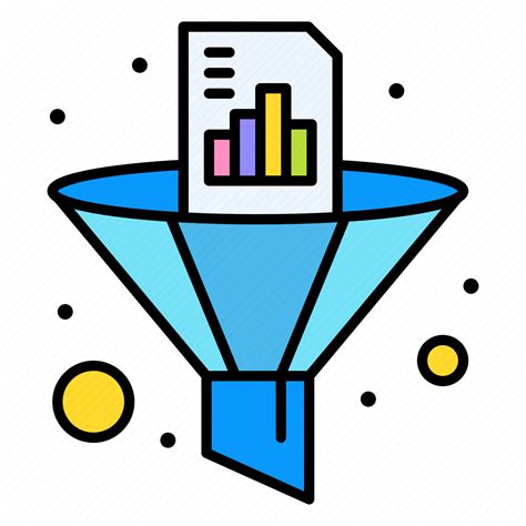 Analytics Data Filter Document Funnel Icon Download On Iconfinder