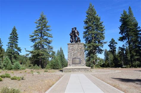 Views From The Famed Donner Pass State Park In California Near Lake
