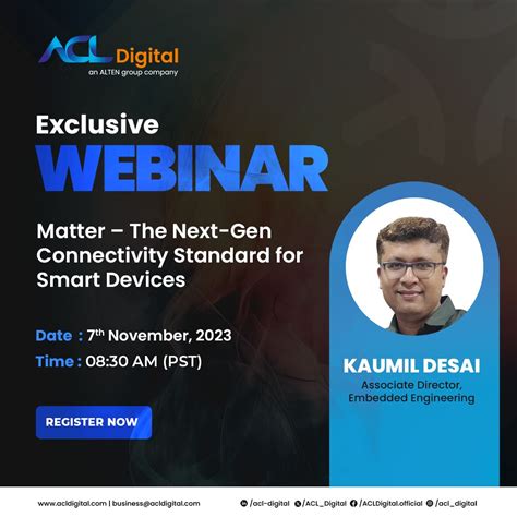 Webinar Matter Webinar Matterprotocol Iot Smartdevices Connecteddevices