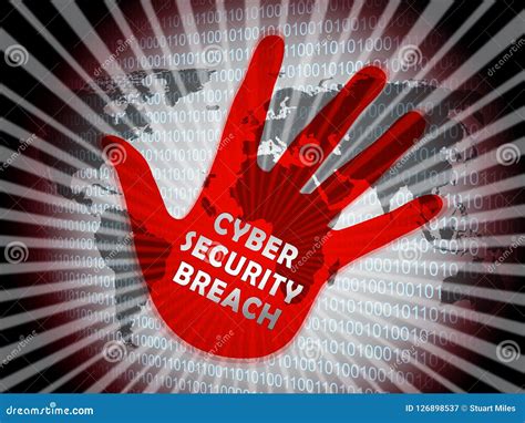 Cyber Security Breach System Hack 2d Illustration Stock Illustration Illustration Of Criminal