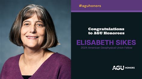 Distinguished Professor Elisabeth Sikes Elected An Agu Fellow Newsroom