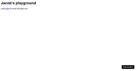 Simple Test Observable Codesandbox