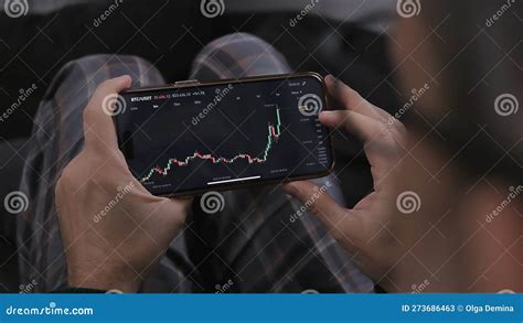 Trader Using Technical Analysis At Stock Market Candlestick Patterns Analyzing Market Trends