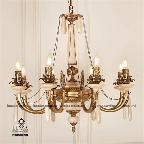 صنایع لوستر موسوی ‎ ‎⚜️ لوستر مارال ۸ شاخه ۱۲ شعله ⚜️ جنس بدنه