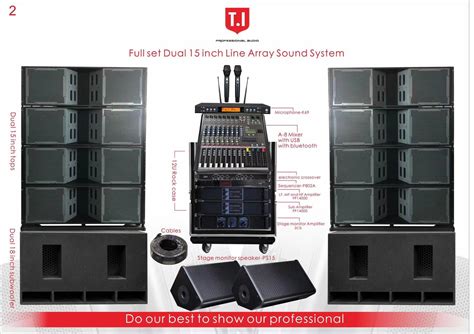 High Quality Concert Stage Speaker Dual Inch Line Array Tops T I PRO Audio Line Array