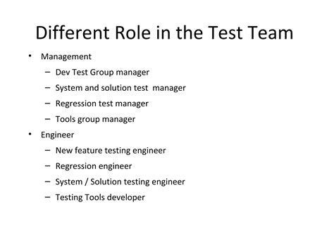 Tester Performance Evaluation Ppt