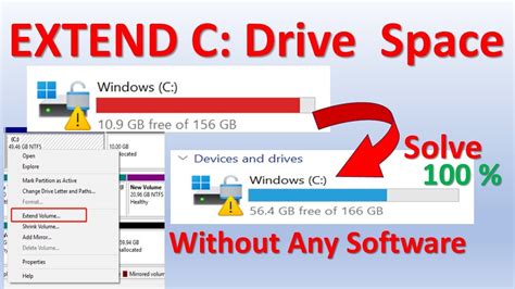 How To Extend Windows C Drive C Drive Ko Kaise Extend Kre How To