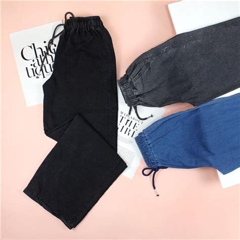 شلوار نیم بگ جین کاغذی فروشگاه استایلوس