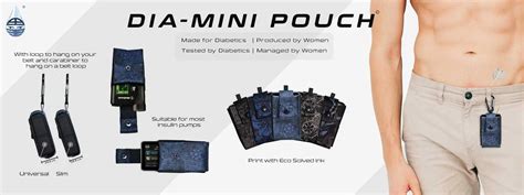 Compact Case For Insulin Pump Dia Mini Pouch Kaio Dia
