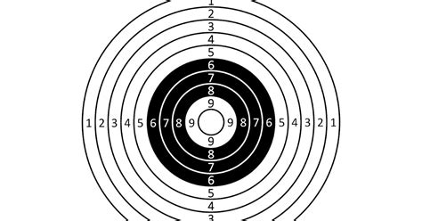 Распечатай и Стреляй!: Школьная мишень П-9. School target P-9.