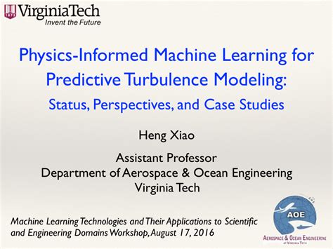 Pdf Physics Informed Machine Learning For Predictive Turbulence