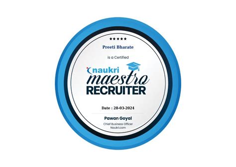 Preeti Bharate On Linkedin Naukricertification Hexagonsearch