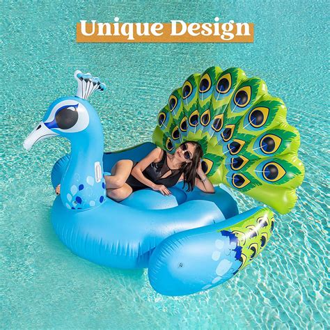 Joyin Inflatable Peacock Pool Float Fun Beach Floaties Swim Party