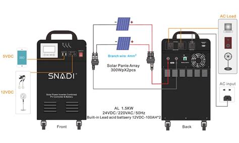 Snadi 1000w All In One Portable Solar Power System For Home