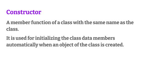 SOLUTION Constructors Types Of Constructors And Destructors In C