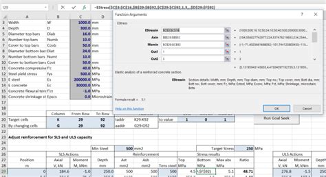 Automating Goal Seek With Rc Design Functions Newton Excel Bach Not
