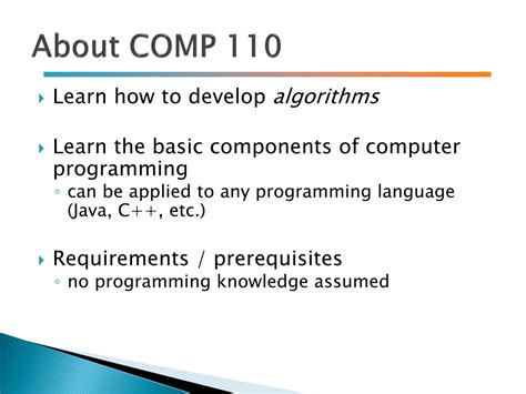 Ppt Comp 110 Introduction To Programming Powerpoint Presentation