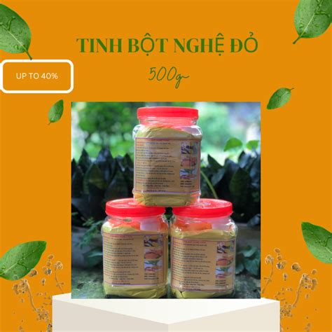 Tinh Bột Nghệ đỏ 500g Shopee Việt Nam