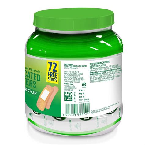 Dettol Medicated Plaster For Antiseptic And First Aid Waterproof Jar